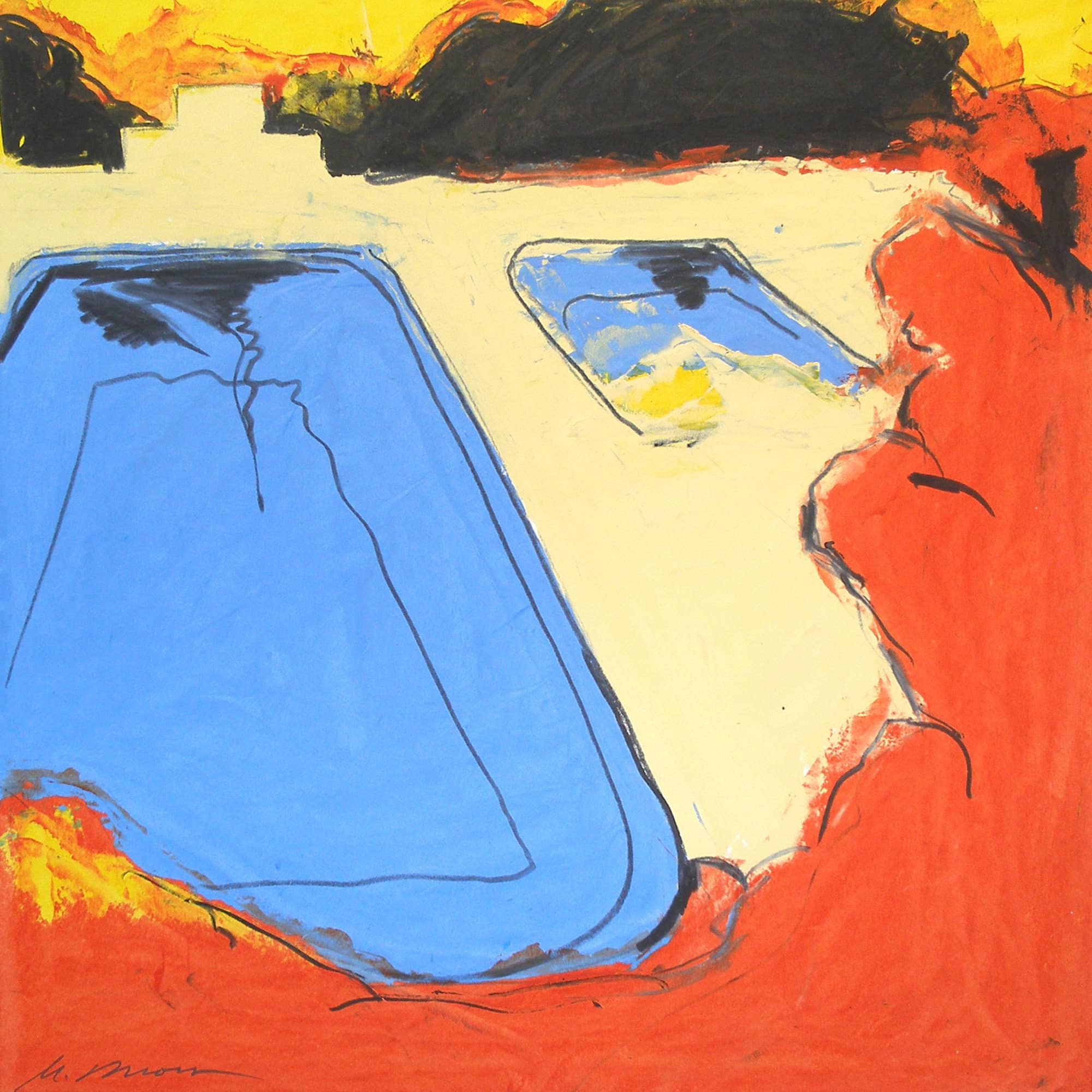 Pool Series: Rouge et Noir - Cynthia Byrnes